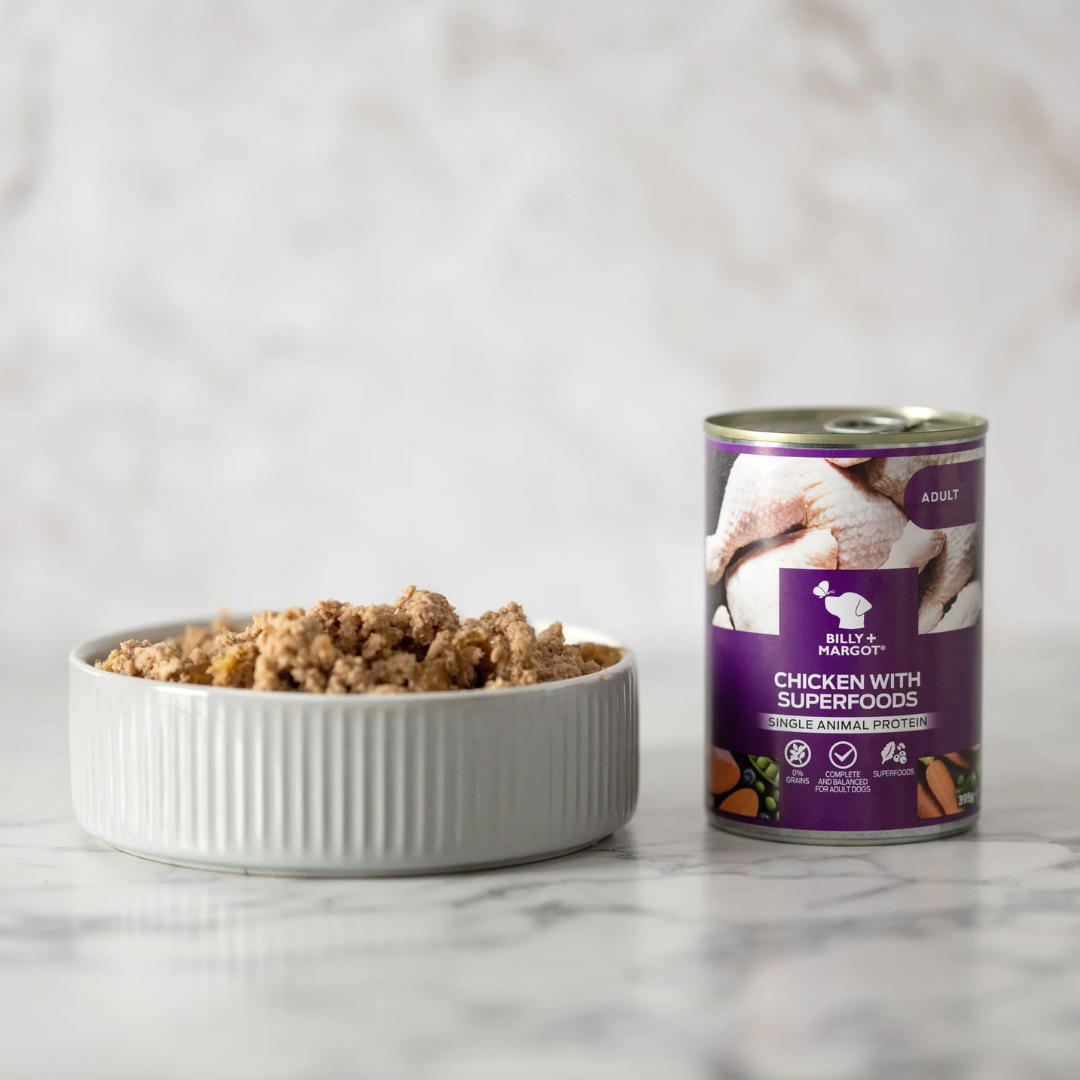 Billy & Margot Chicken with Superfoods Tin – Fetch Your Pet Needs
