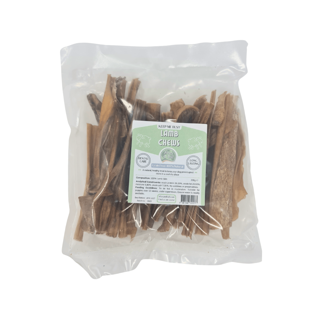 Lamb Chews Atlas and Tail Lamb Skin Chews are natural, healthy chew ...